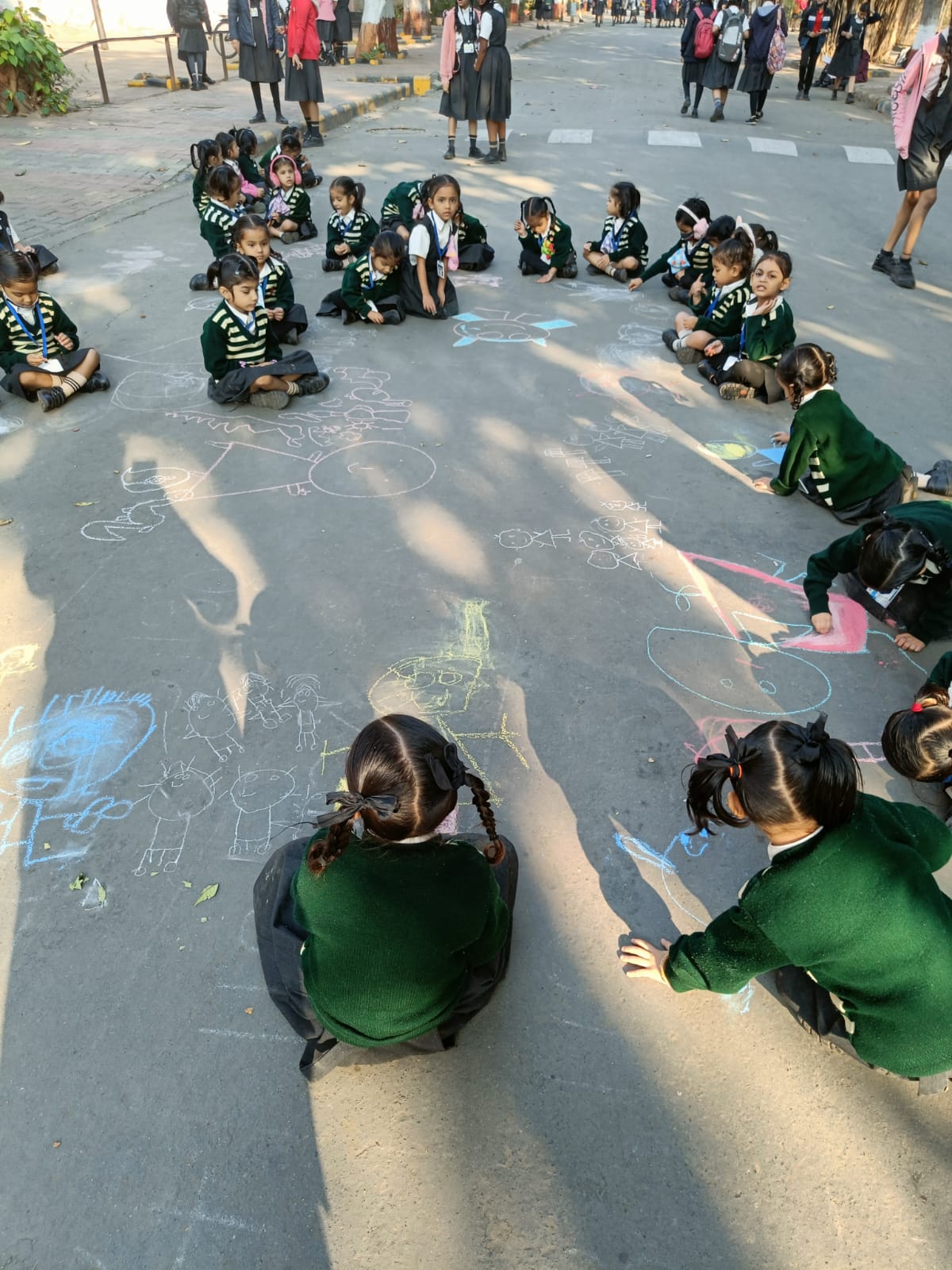 Street art activity : Vanita Vishram, Girl's Pre Primary School